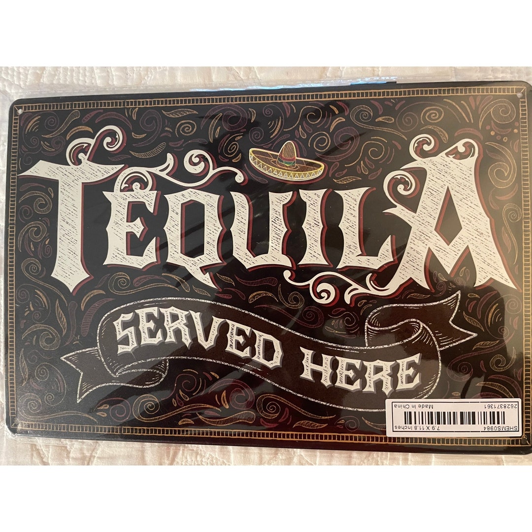 Tequila Tin Wall Bar Kitchen Tiki Hut Mancave Sign - Etsy