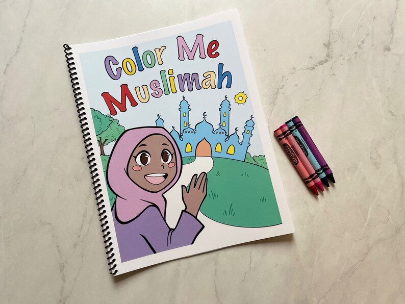 Color Me Muslimah Coloring Book Islamic Coloring Book Hijab - Etsy