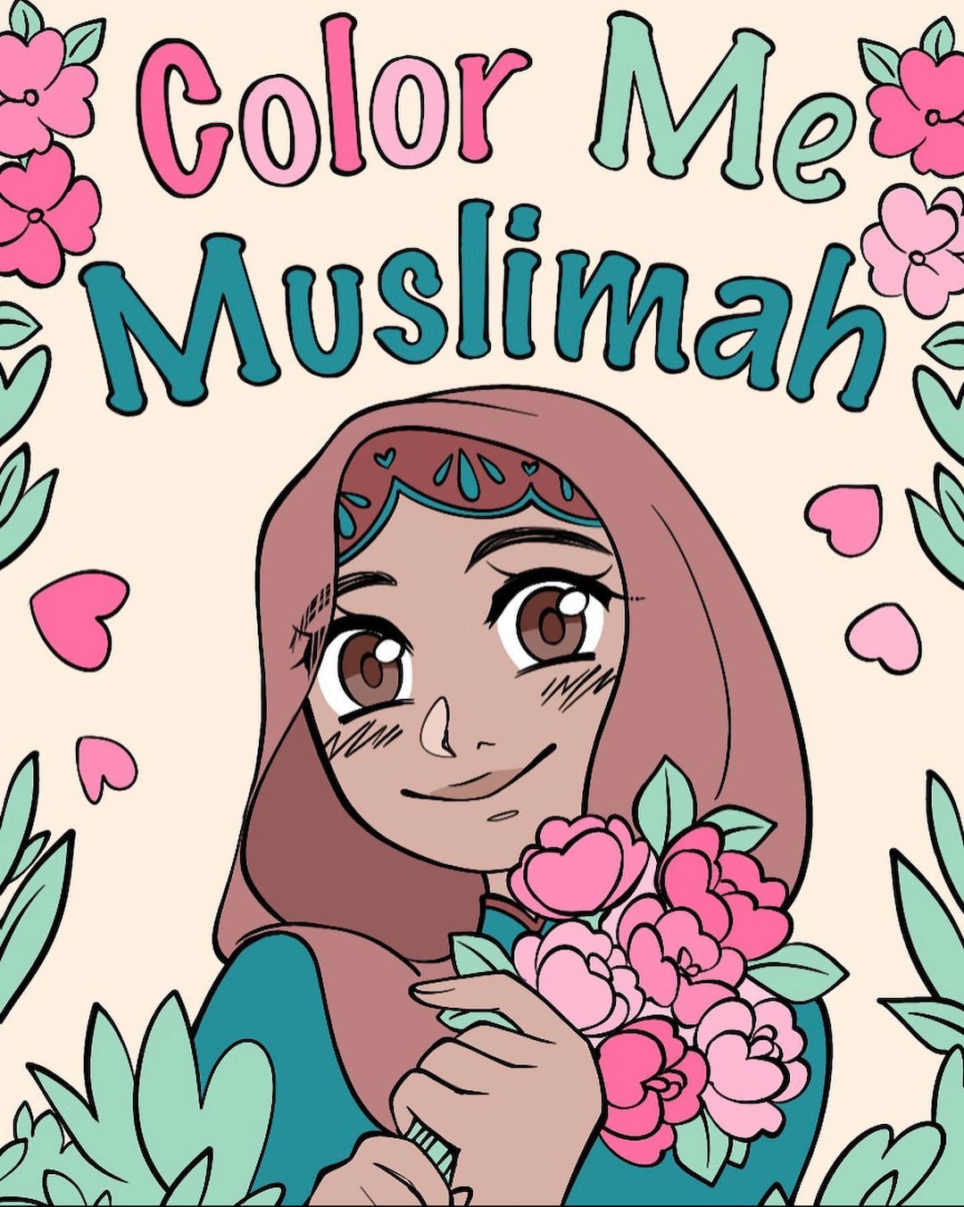 Color Me Muslimah Coloring Book, Islamic Coloring Book, Hijab Coloring ...