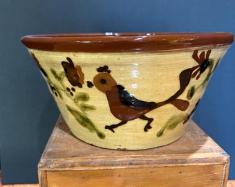 Redware Slip Trailed Bowl - Etsy