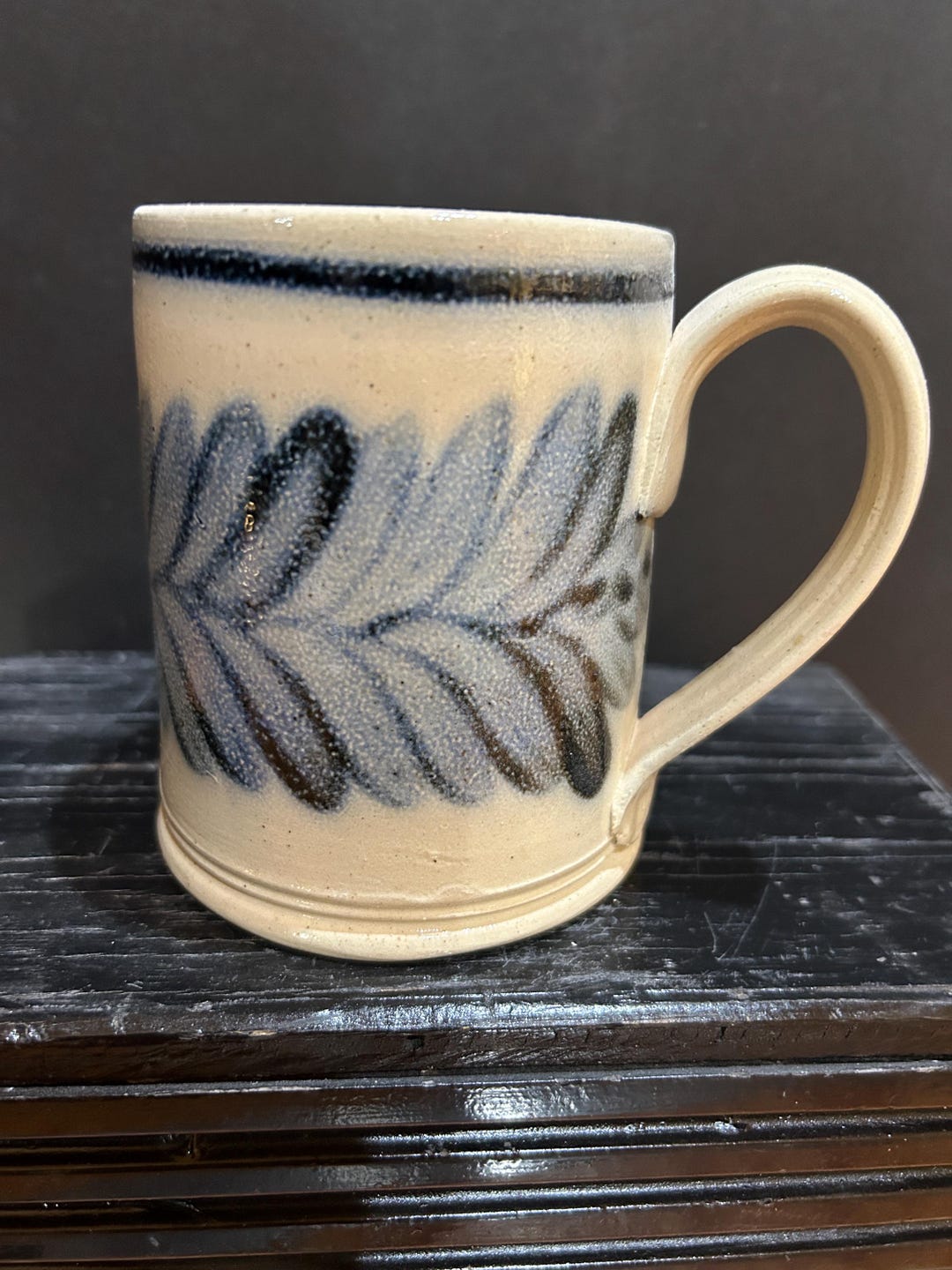 Salt Glazed Stoneware Mug With Polka Dots - Etsy
