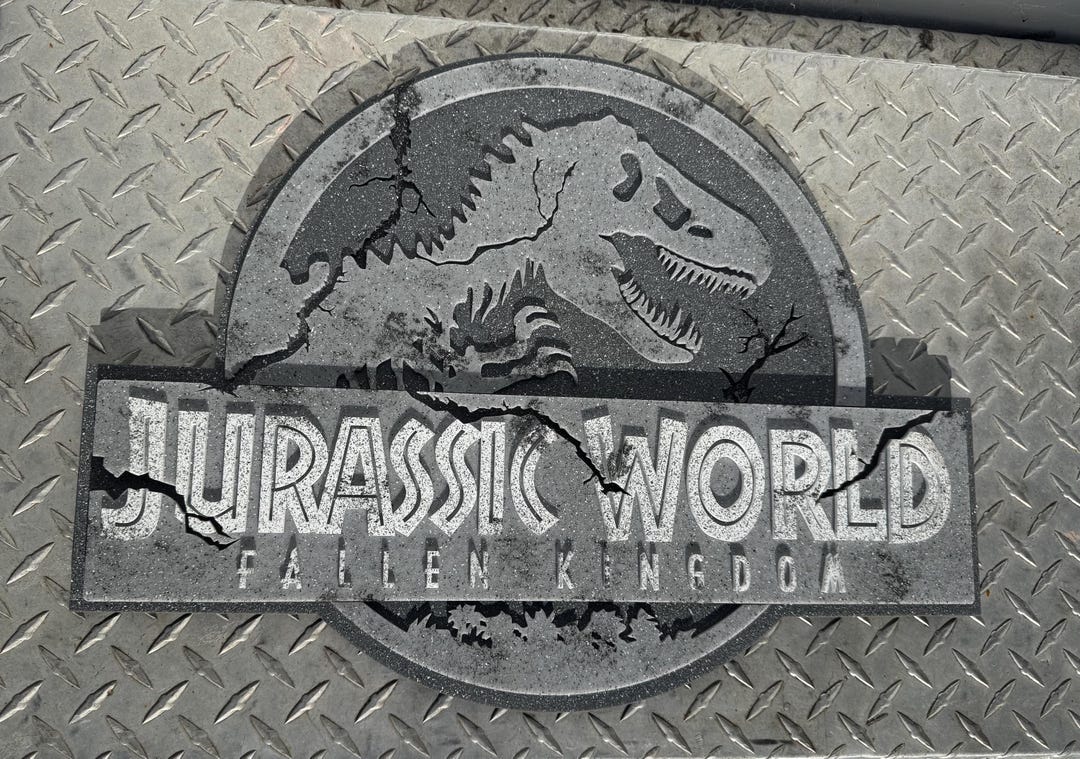 Jurassic World Fallen Kingdom 3-D Large Sign Jurassic Park - Etsy