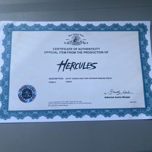 RARE Hercules Screen Used 2014 Movie Prop Cotys Exterior Tent Shield ...