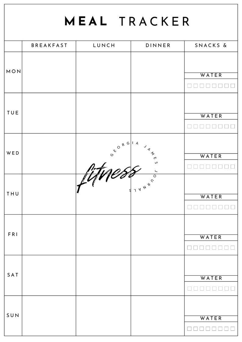 Ultimate Fitness Planner A4, A5, Letter Sizes Printable Workout and ...
