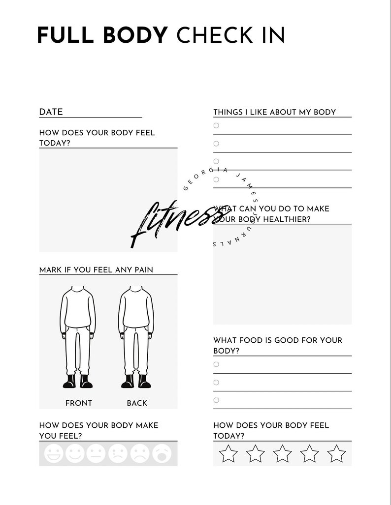 Ultimate Fitness Planner A4, A5, Letter Sizes Printable Workout and ...