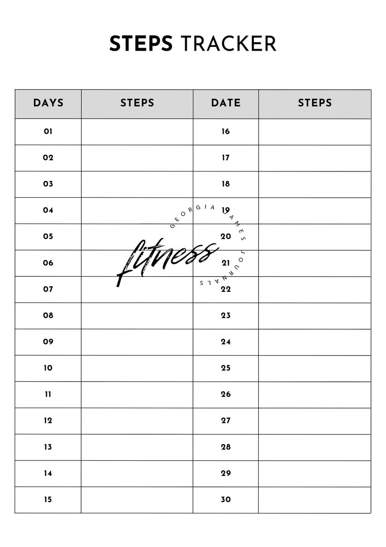 Ultimate Fitness Planner A4, A5, Letter Sizes Printable Workout and ...