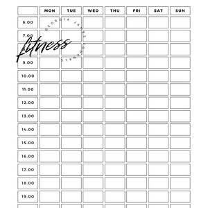 Ultimate Fitness Planner A4, A5, Letter Sizes Printable Workout and ...