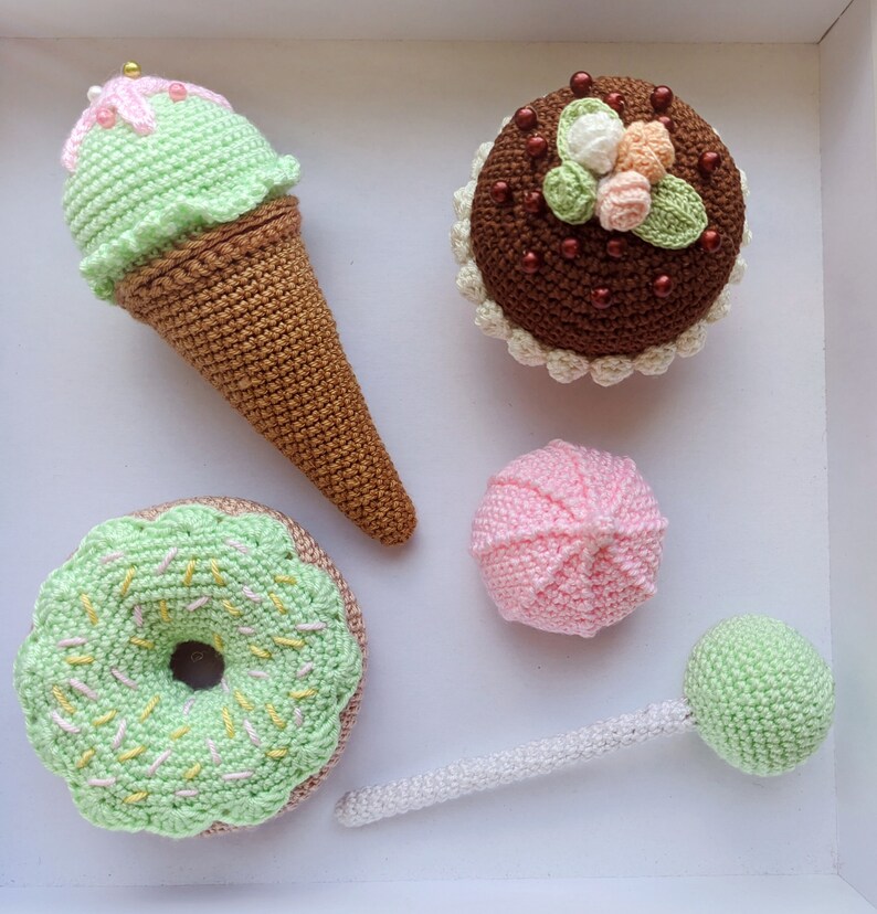 Crochet Candy Bar Set Play Food Sweets Candy Toy Set - Etsy