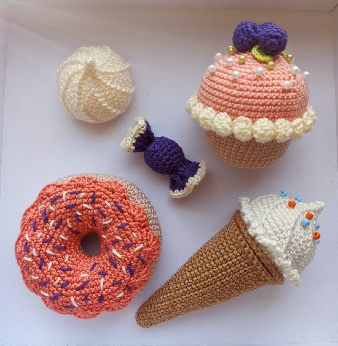 Crochet Candy Bar Set Play Food Sweets Candy Toy Set - Etsy