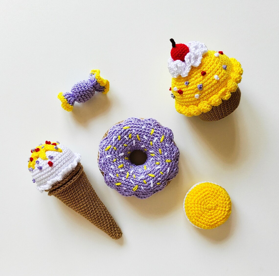 Crochet Candy Bar Set Play Food Sweets Candy Toy Set - Etsy