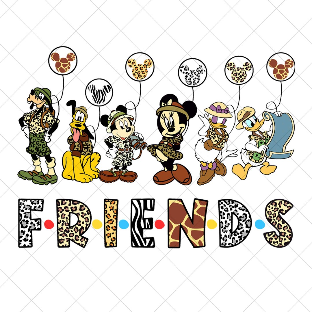 Disney Friends PNG, Disney Trip Design, Mickey and Friends Digital File ...