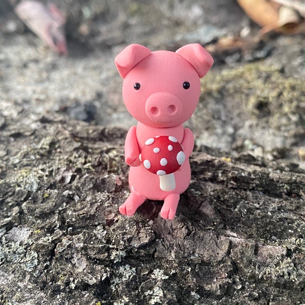 Polymer Clay Pig - Etsy