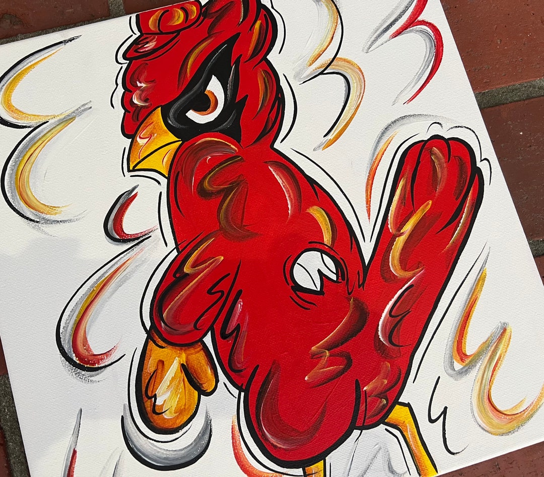 Artist’s Interpretation of St. Louis Cardinals #2 Abstract Painting Art ...