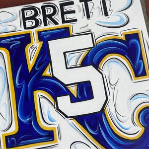 Artist’s Interpretation as an Abstract Painting of George Brett and ...