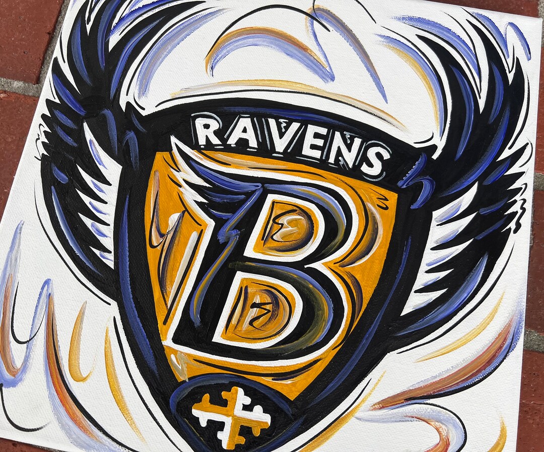 Artistic Interpretation of Baltimore Ravens as an Abstract - Etsy