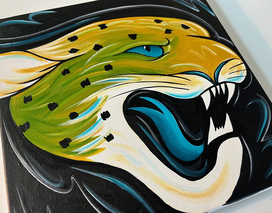 Artists Interpretation of Jacksonville Jaguars Abstract - Etsy