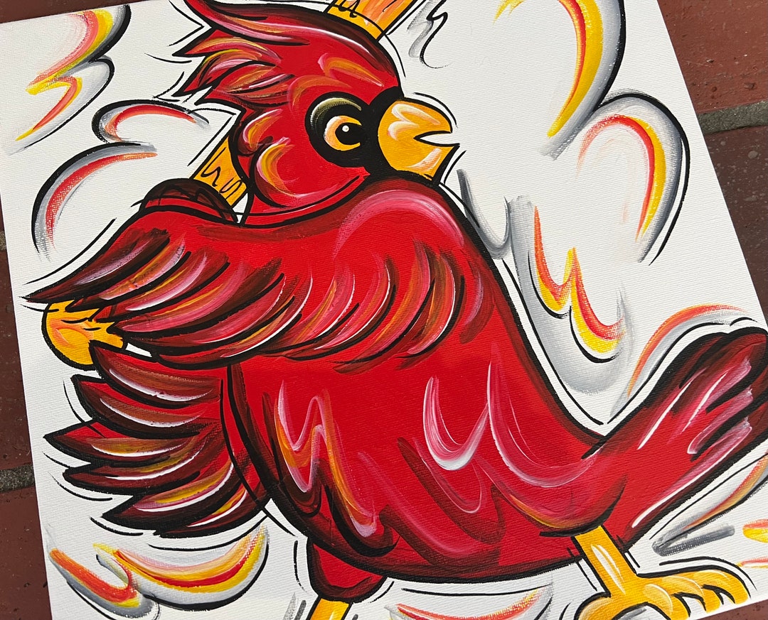 Artist’s Interpretation of St. Louis Cardinals #2 Abstract Painting Art ...
