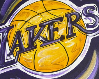 Lakers Art Painting - Etsy