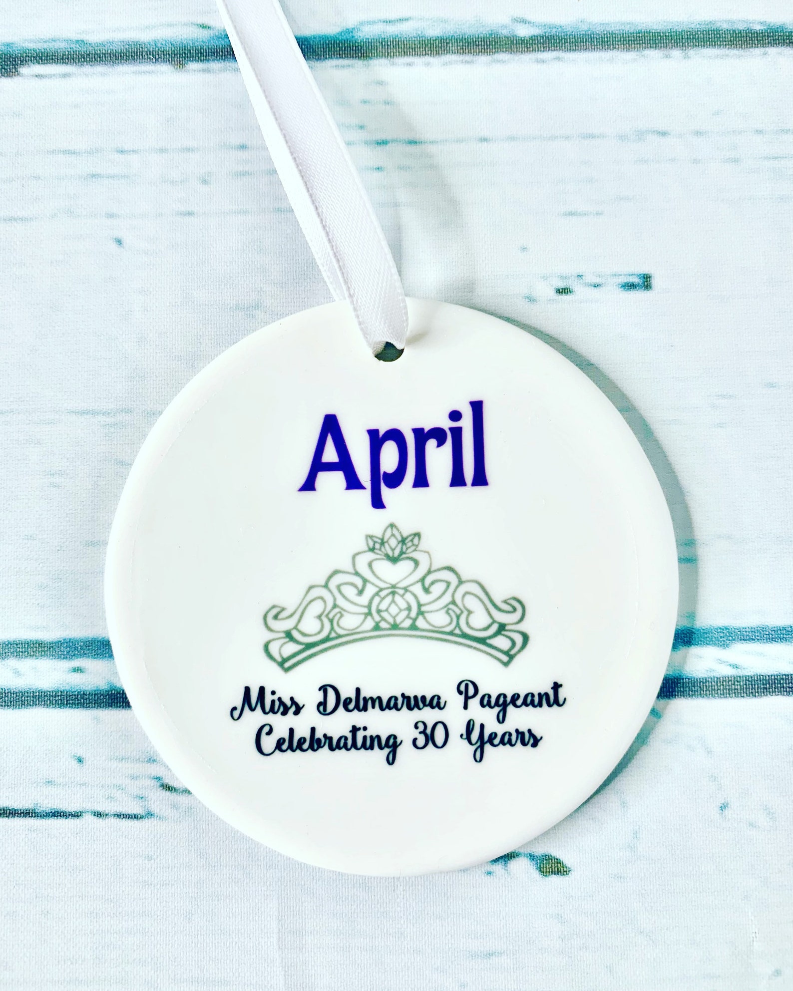 Personalized Pageant Title Holder Ceramic Ornament - Etsy
