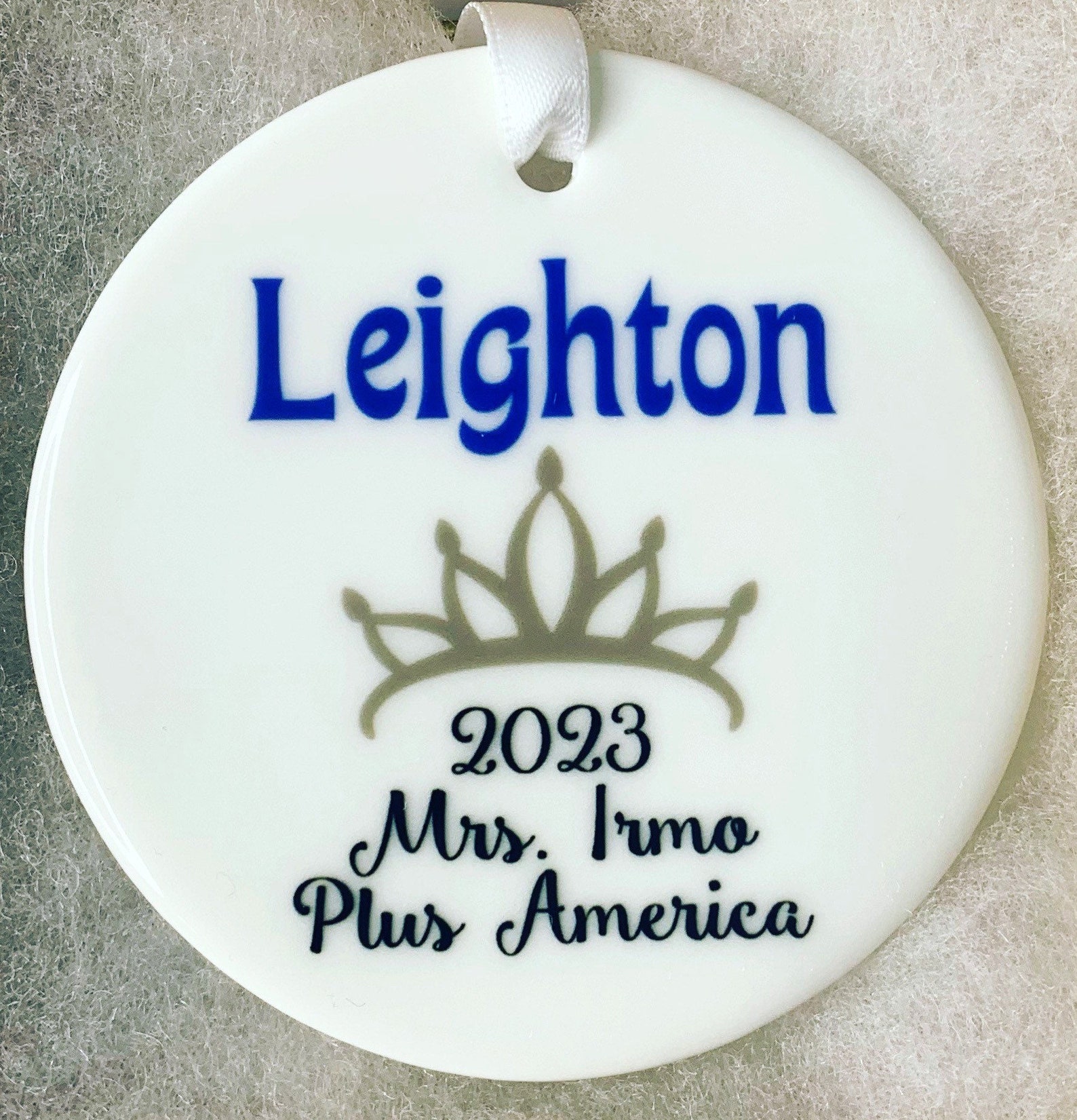 Personalized Pageant Title Holder Ceramic Ornament - Etsy