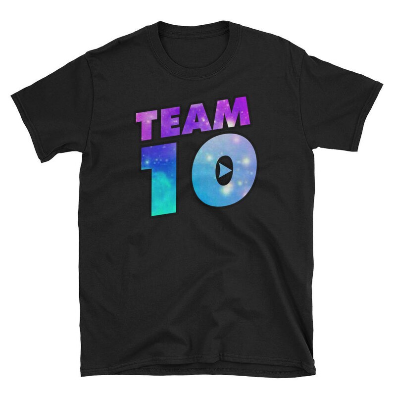 Team 10 Shirt Galaxy Logo, Jake Paul Merch, Team 10 Merch for Kids ...