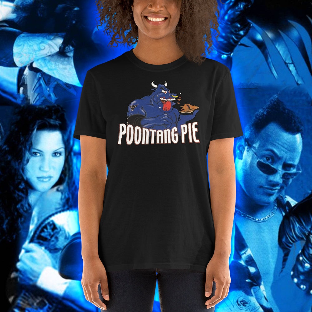 The Rock Poontang Pie Shirt, WWF Attitude Era T-shirt, Dwayne Johnson ...
