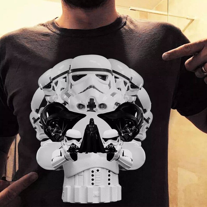 Star Wars Stormtrooper Shirt, Storm Trooper Head T-shirt, Darth Vader ...
