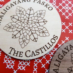 Custom Wood Parol Ornament| Filipino Parol| Personalized Ornament| Name ...