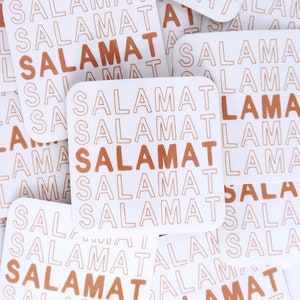 Salamat Filipino Vinyl Waterproof Sticker - Etsy Ireland
