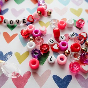 Valentines Day DIY Friendship Bracelet Custom Stretch Bracelet DIY ...