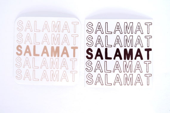 Salamat Filipino Vinyl Waterproof Sticker | Etsy