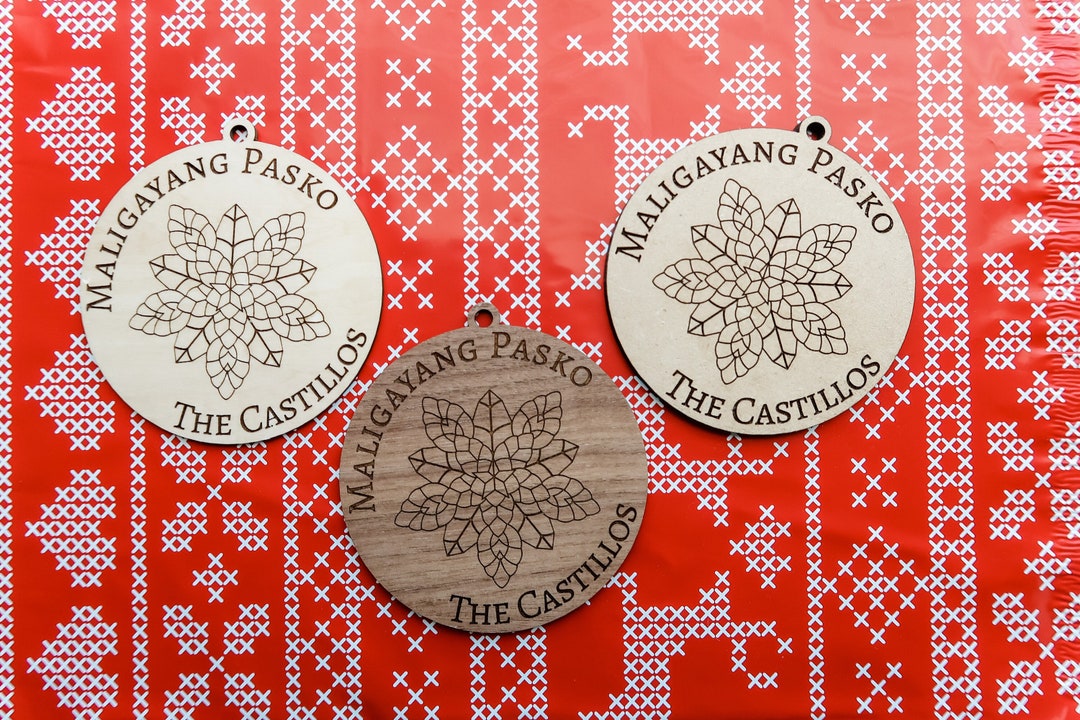Custom Wood Parol Ornament| Filipino Parol| Personalized Ornament| Name ...