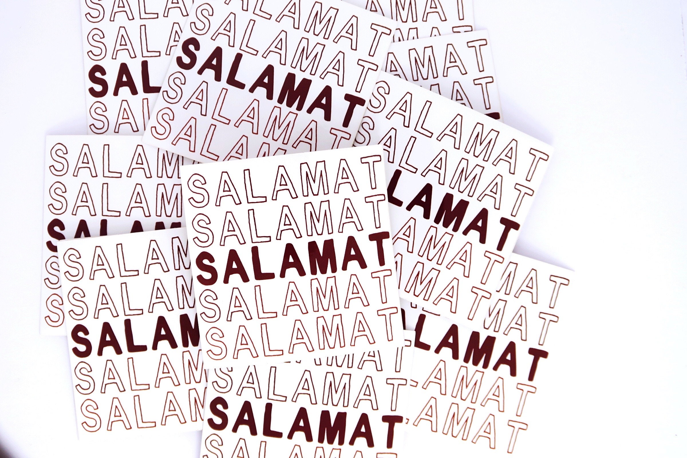 Salamat Filipino Vinyl Waterproof Sticker | Etsy