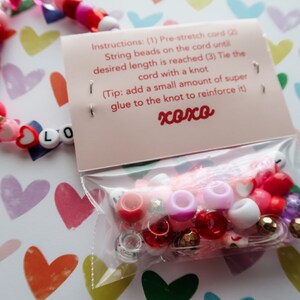 Valentines Day DIY Friendship Bracelet Custom Stretch Bracelet DIY ...