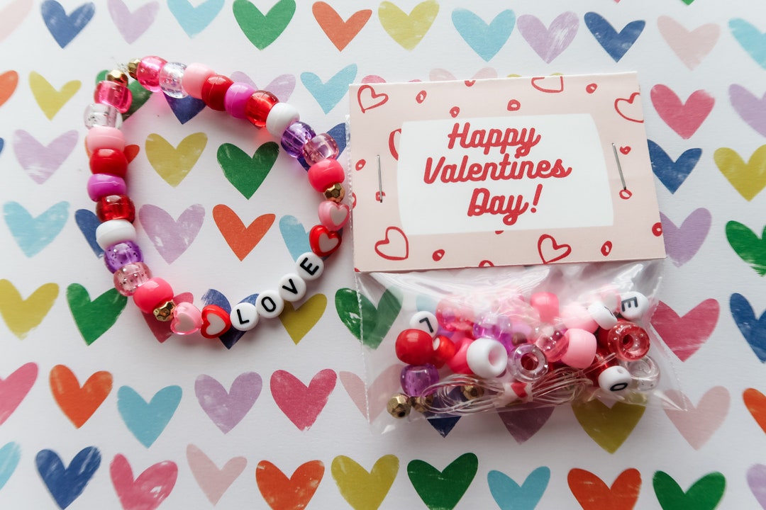 Valentines Day DIY Friendship Bracelet Custom Stretch Bracelet DIY ...