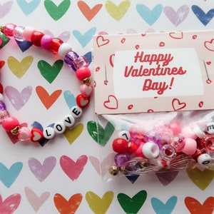 Valentines Day DIY Friendship Bracelet Custom Stretch Bracelet DIY ...