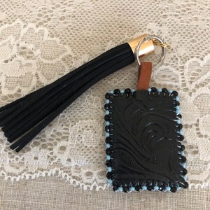 Hand Beaded Crystal Keychain, Western Key Chain, Beaded Keychain - Etsy