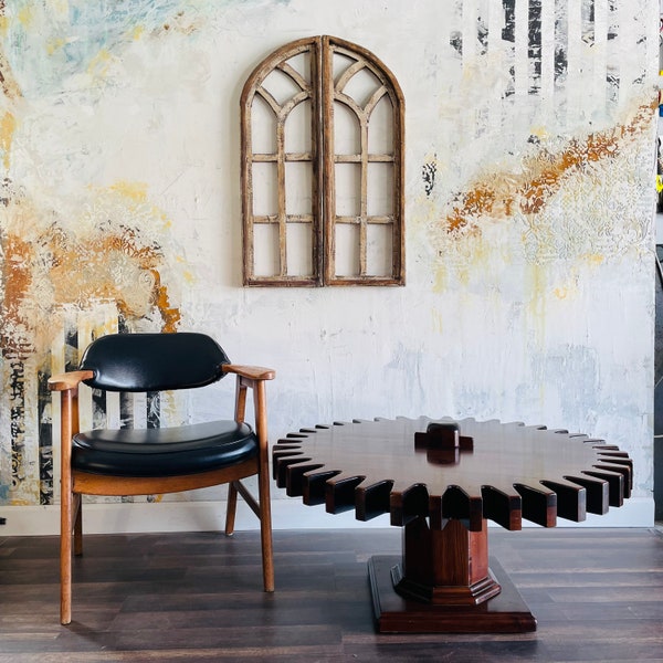 Ethan Allen Round Coffee Table - Etsy