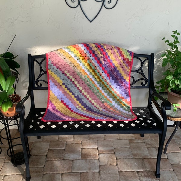 Crochet Lap Throw - Etsy