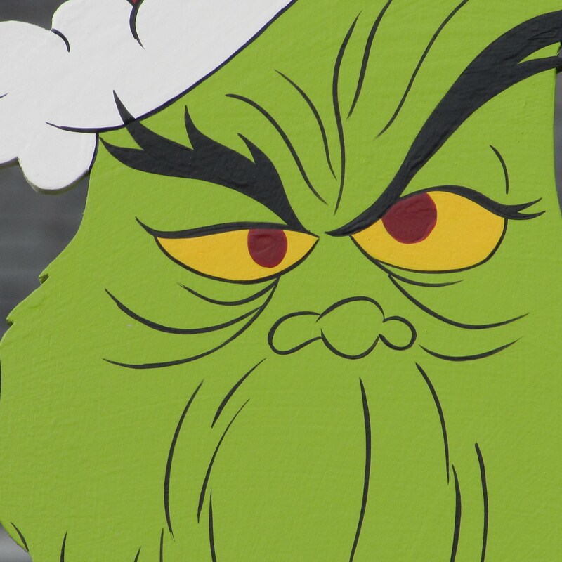 Grinch Fence Peeker - Etsy