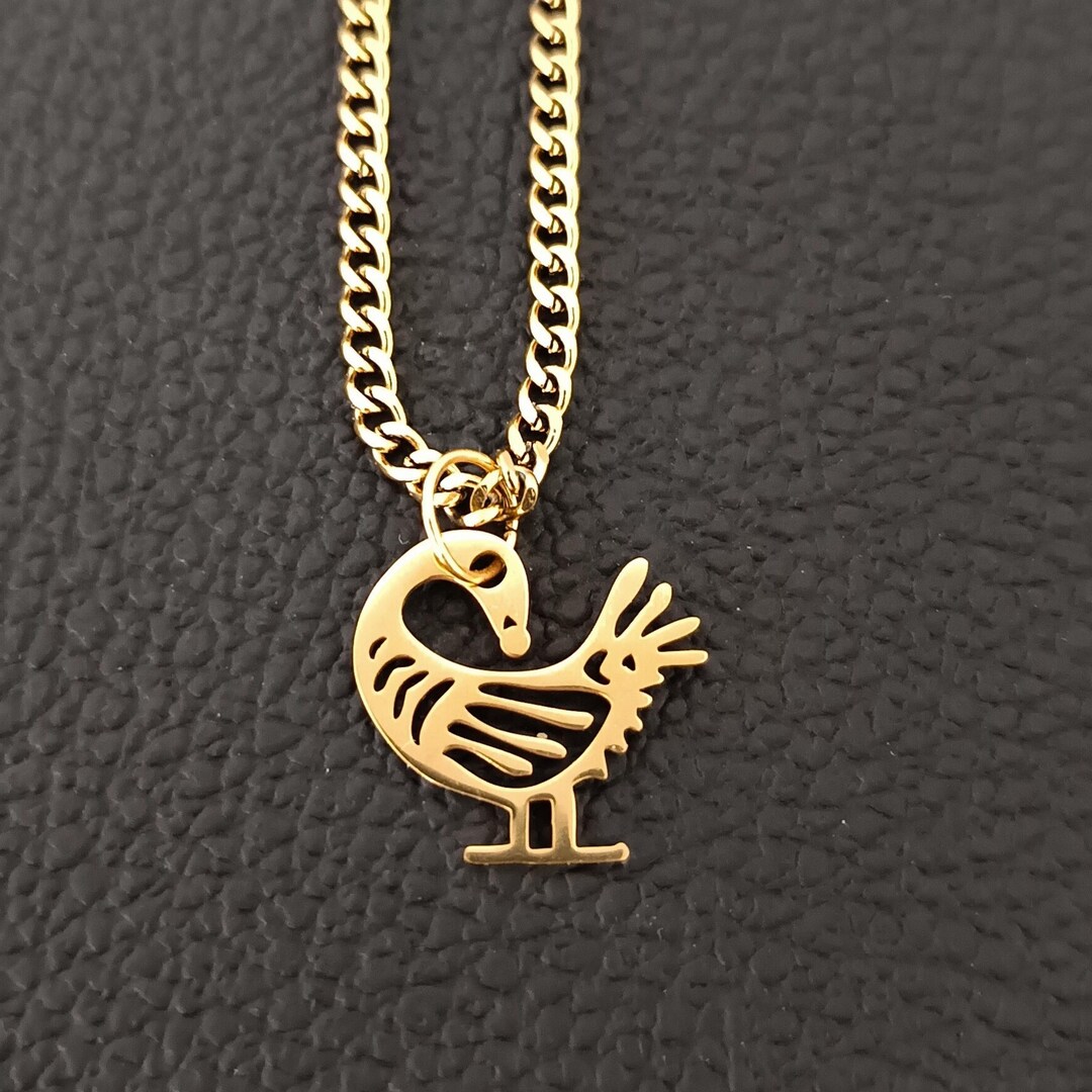 Ghana Adinkra Symbol Chain Necklace for Men, African Minimalist Sankofa ...