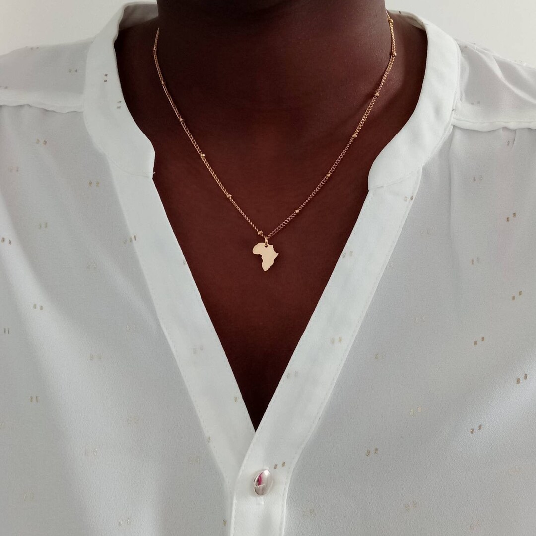 Africa Necklace for Women, Africa Pendant Necklace for Women, Dainty ...