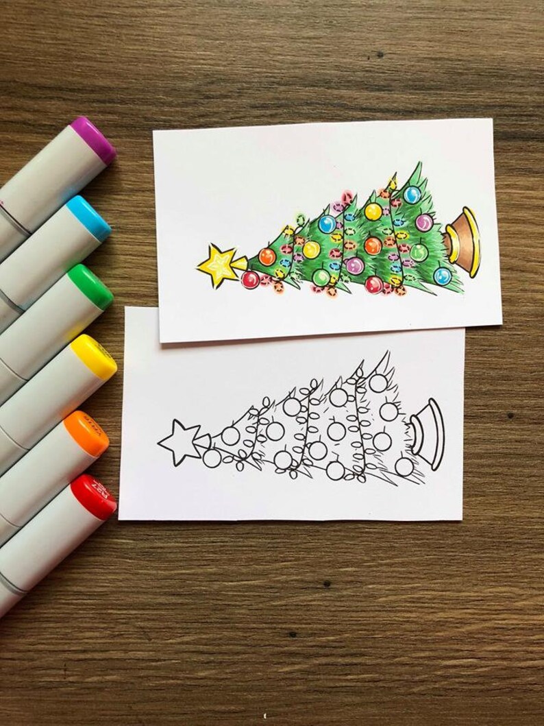 Funny Christmas Digital Stamp/ Cute Christmas Printable Art/ Christmas ...