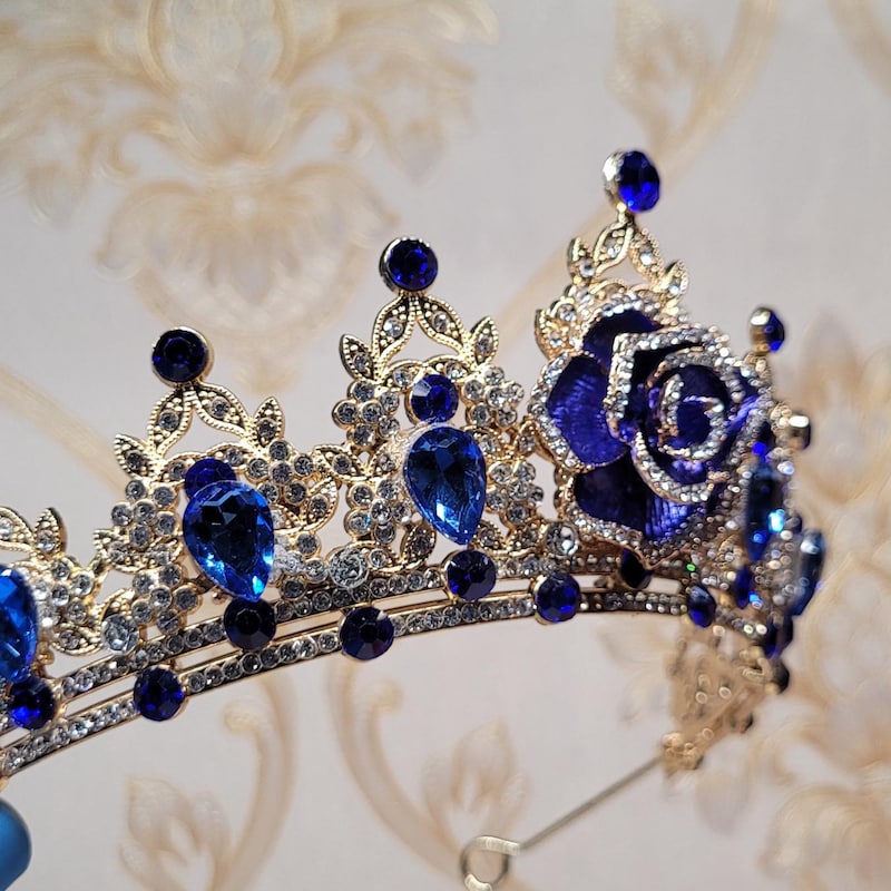 Blue Tiara - Etsy