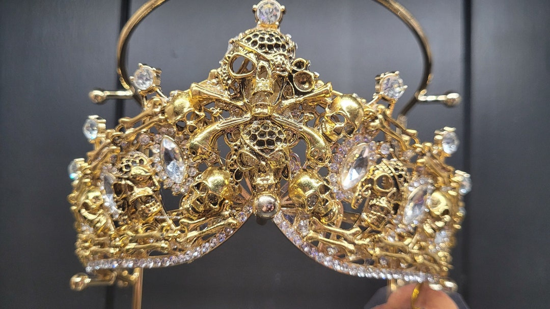 Gold Clear Gems Pirate Queen Tiara - Etsy