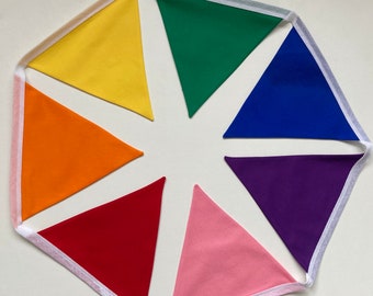 Pastel Rainbow Bunting Nursery Bunting - Etsy UK