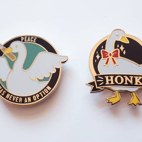 Geese Butt Hard Enamel Pins White Goose Canada Goose Pin - Etsy