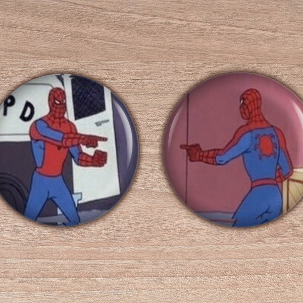 Spiderman Meme Pin - Etsy