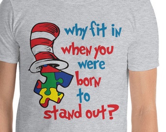 Autism Shirt Cat in the Hat | Etsy