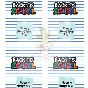 Back to School Snacks, School Caprisun Printed Labels for Party, Capri ...